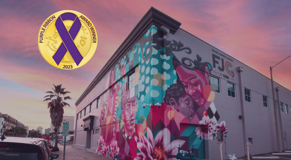 Family Justice Center by CASA Receives Purple Ribbon Award